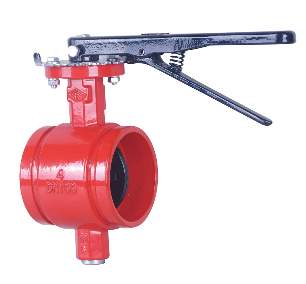 GROOVED BUTTERFLY VALVE WITH TAMPER SWITCH,FIG# XD381X-Butterfly Valve ...