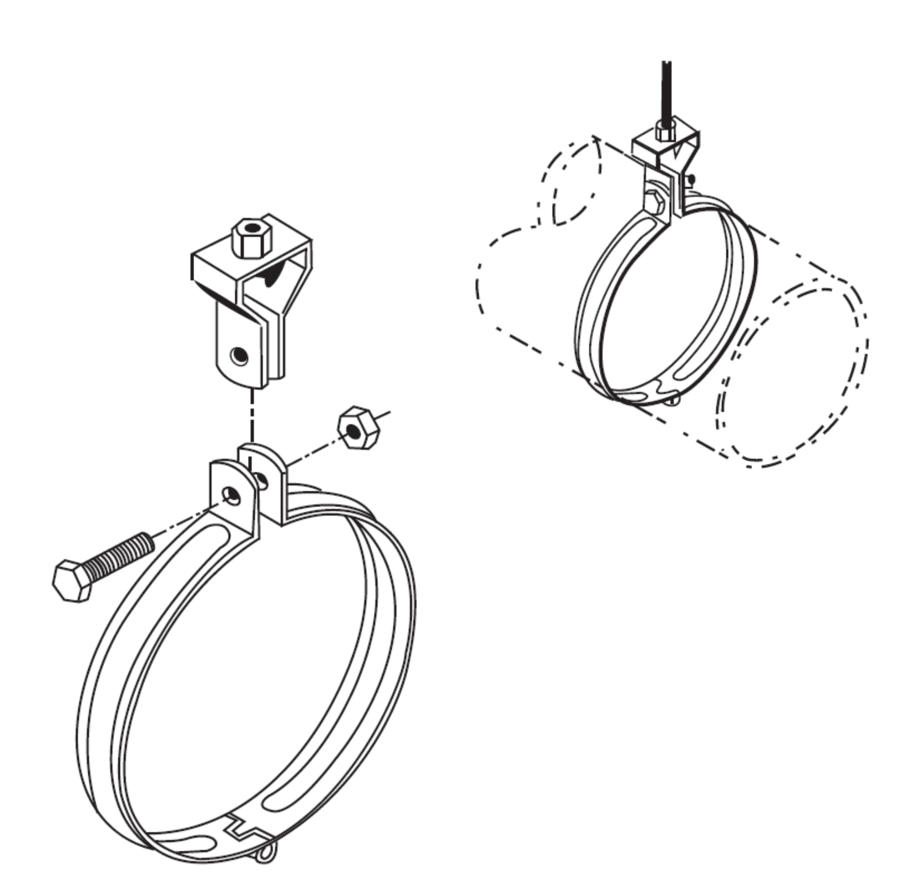 Vertical type pipe bundle with short handle-Seismic Hanger-Hanger ...