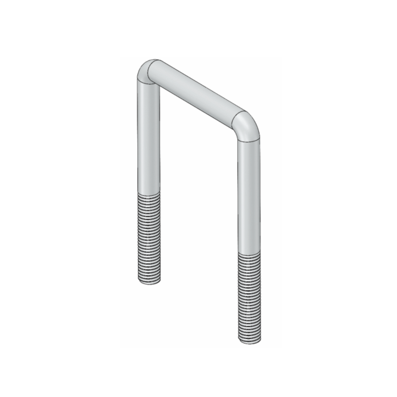 Heavy-Duty Rectangular U-Type Bolt-Finished Hanger-Hanger Product-玫德集团英文