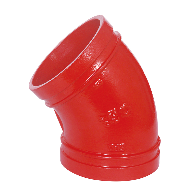 DI GROOVED FITTINGS-45° ELBOW,FIG#E4-Plumnect Grooved Fitting and ...