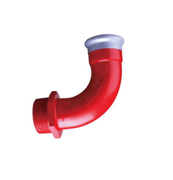 D90M Bend 90° with male thread-Carbon steel compression fittings-Carbon ...